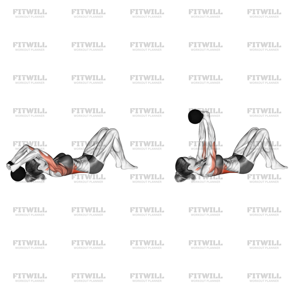 Pull-over Avec Kettlebell Et Genoux Fléchis: Guide d'exercice ...