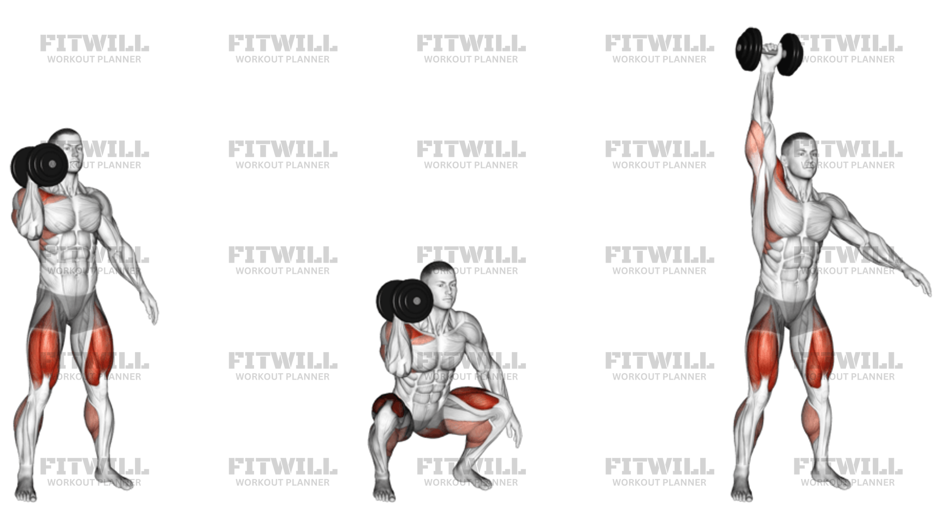 Dumbbell One Arm Thruster: Exercise Guide, Techniques, Benefits, How to ...