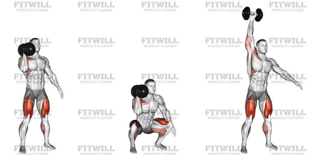 Dumbbell One Arm Thruster: Exercise Guide, Techniques, Benefits, How to ...