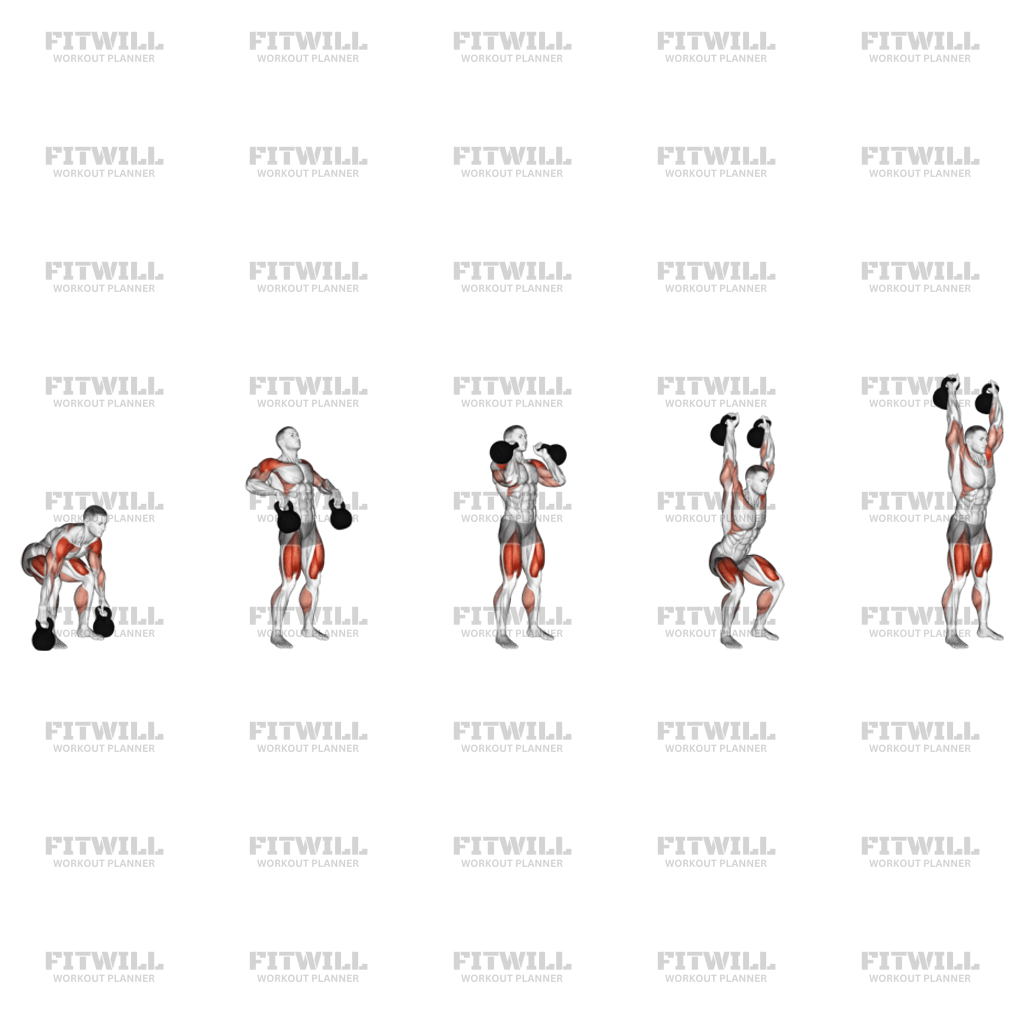 Kettlebell Clean And Jerk: Exercise Guide, Video, Techniques, Benefits, How to, Muscles Worked ...