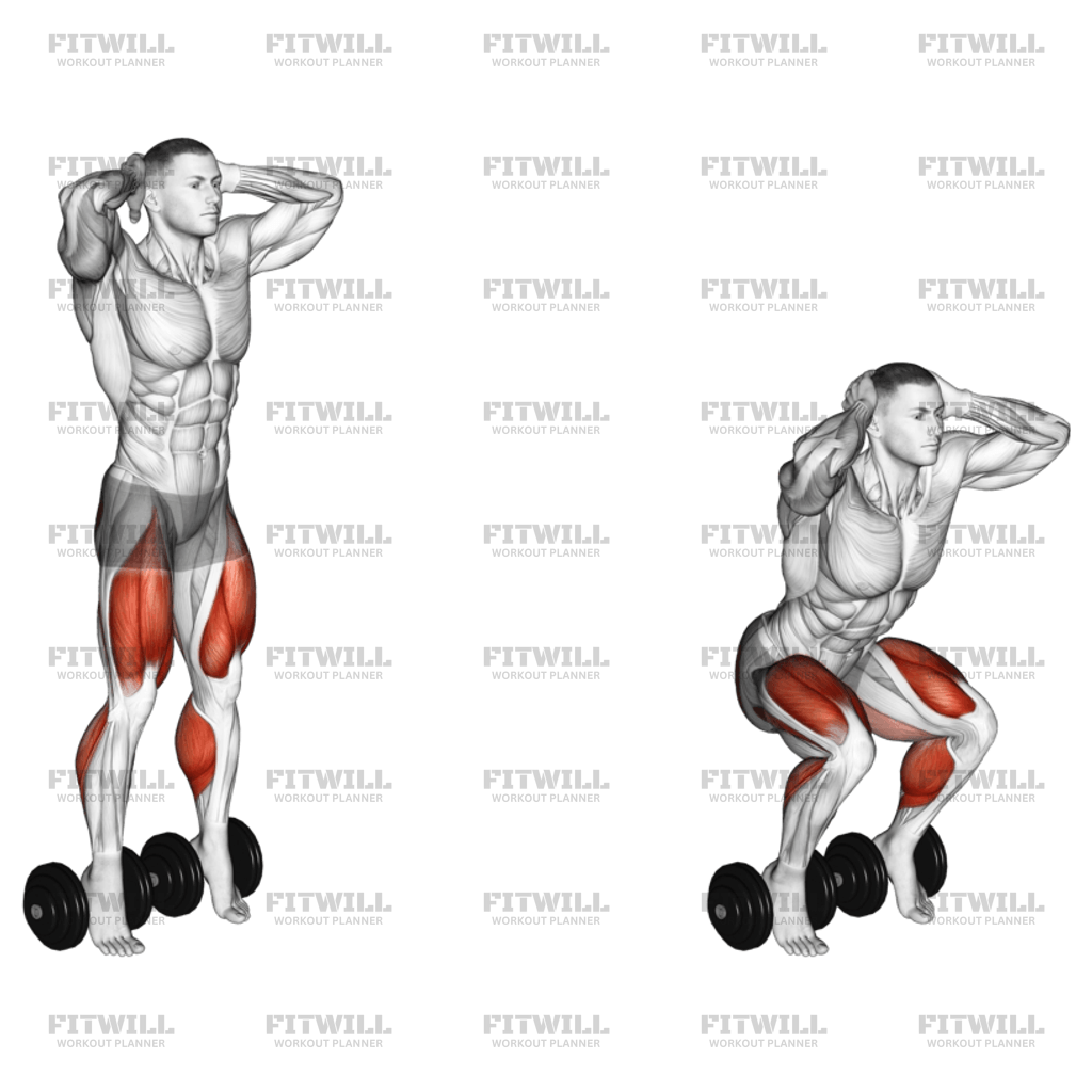 Sentadilla Con Talones Elevados Y Peso Corporal: Guía de Ejercicios ...