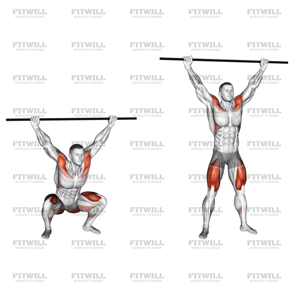 PVC Overhead Squat: Exercise Guide, Video, Techniques, Benefits, How to ...
