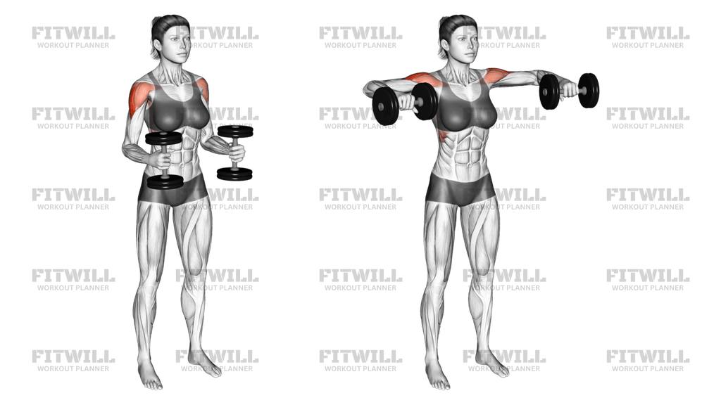 Dumbbell Bent Arm Lateral Raise: Exercise Guide, Techniques, Benefits ...