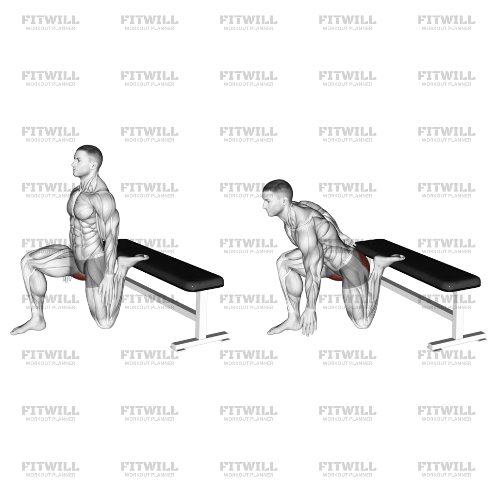 Hip Flexor Stretch Rear Foot Elevated: Exercise Guide, Video ...