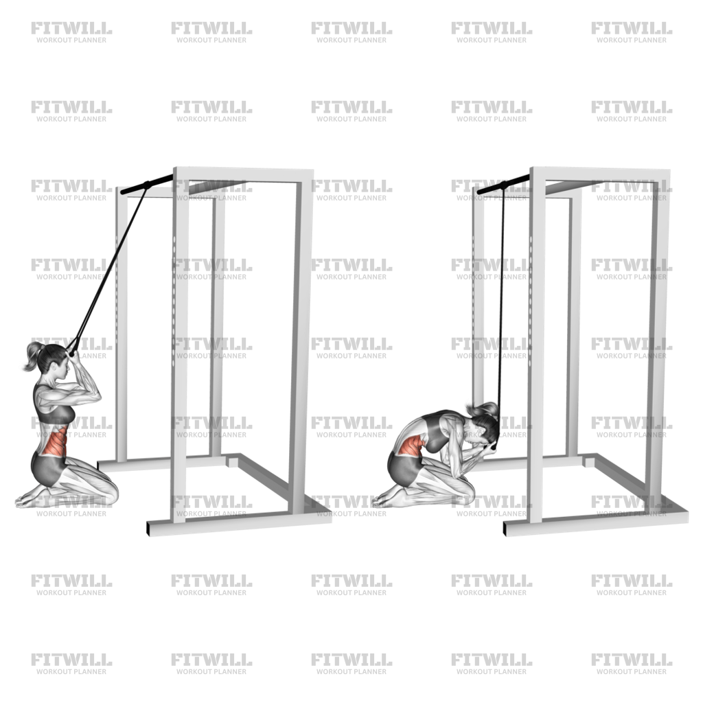 Band Kneeling Crunch (VERSION 2): Exercise Guide, Techniques, Benefits ...