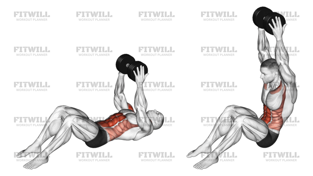 Dumbbell Overhead Sit-up: Exercise Guide, Video, Techniques, Benefits ...