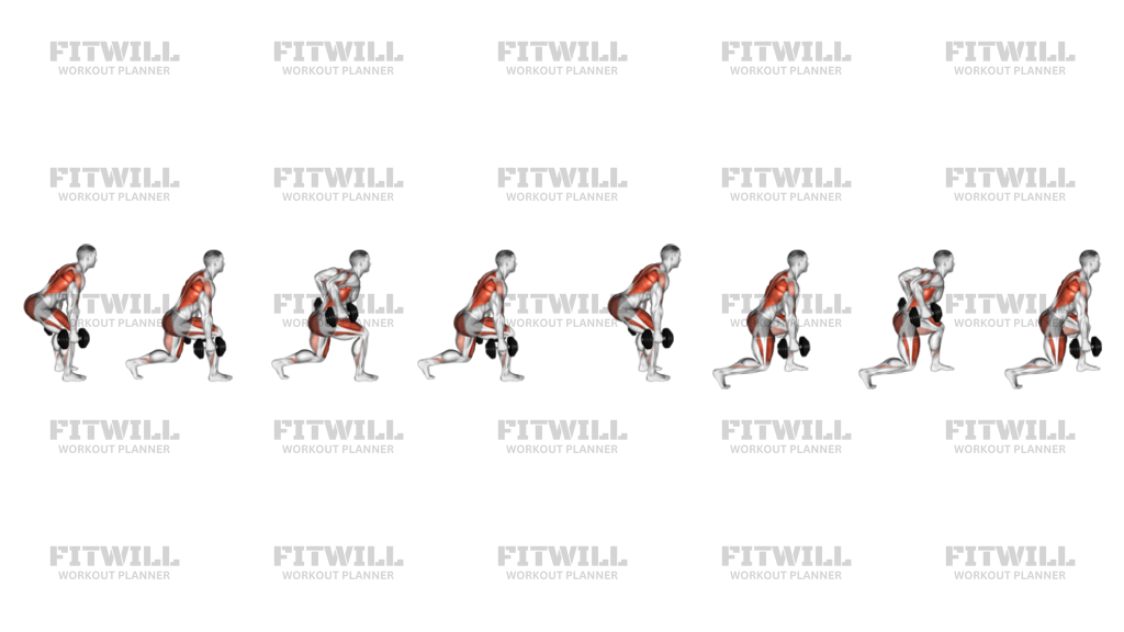 Dumbbell Step Back Lunge And Row: Exercise Guide, Techniques, Benefits ...