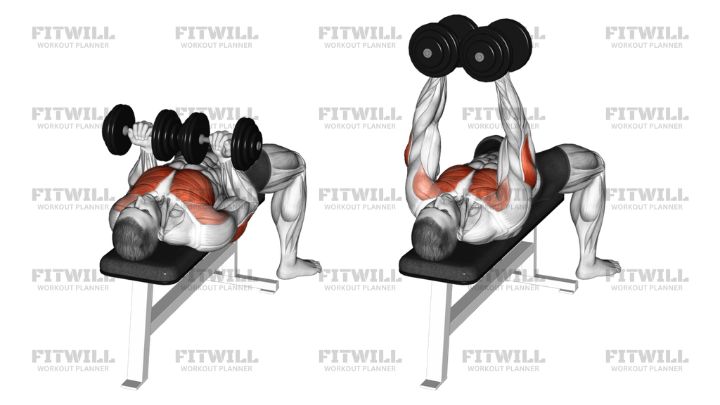 Dumbbell Reverse-Grip Squeeze Bench Press: Exercise Guide, Techniques ...