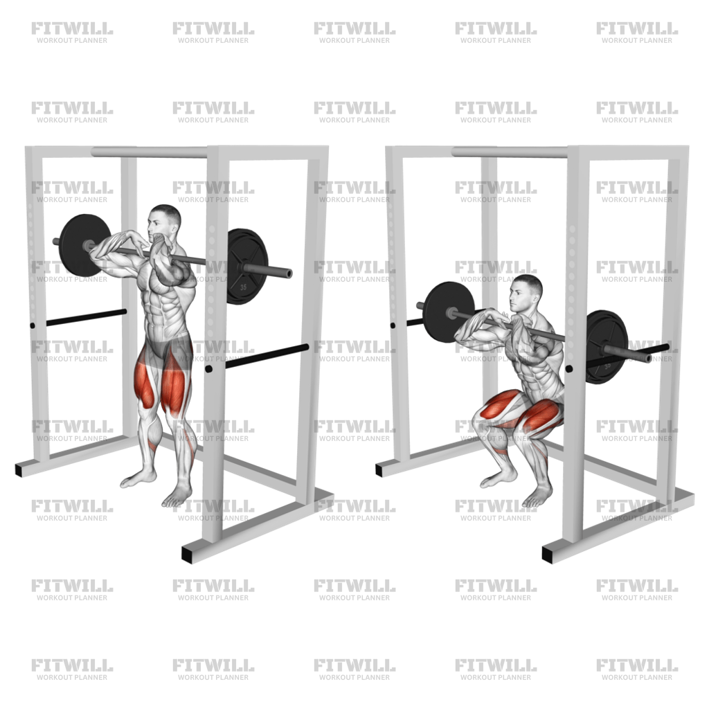 Barbell Pin Front Squat: Exercise Guide, Video, Techniques, Benefits ...