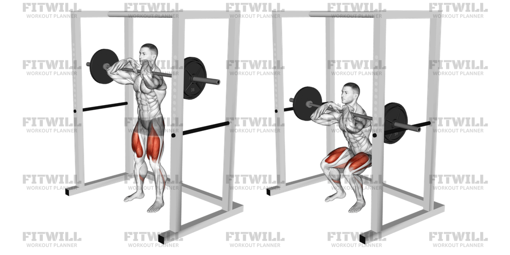 Barbell Pin Front Squat: Exercise Guide, Video, Techniques, Benefits ...
