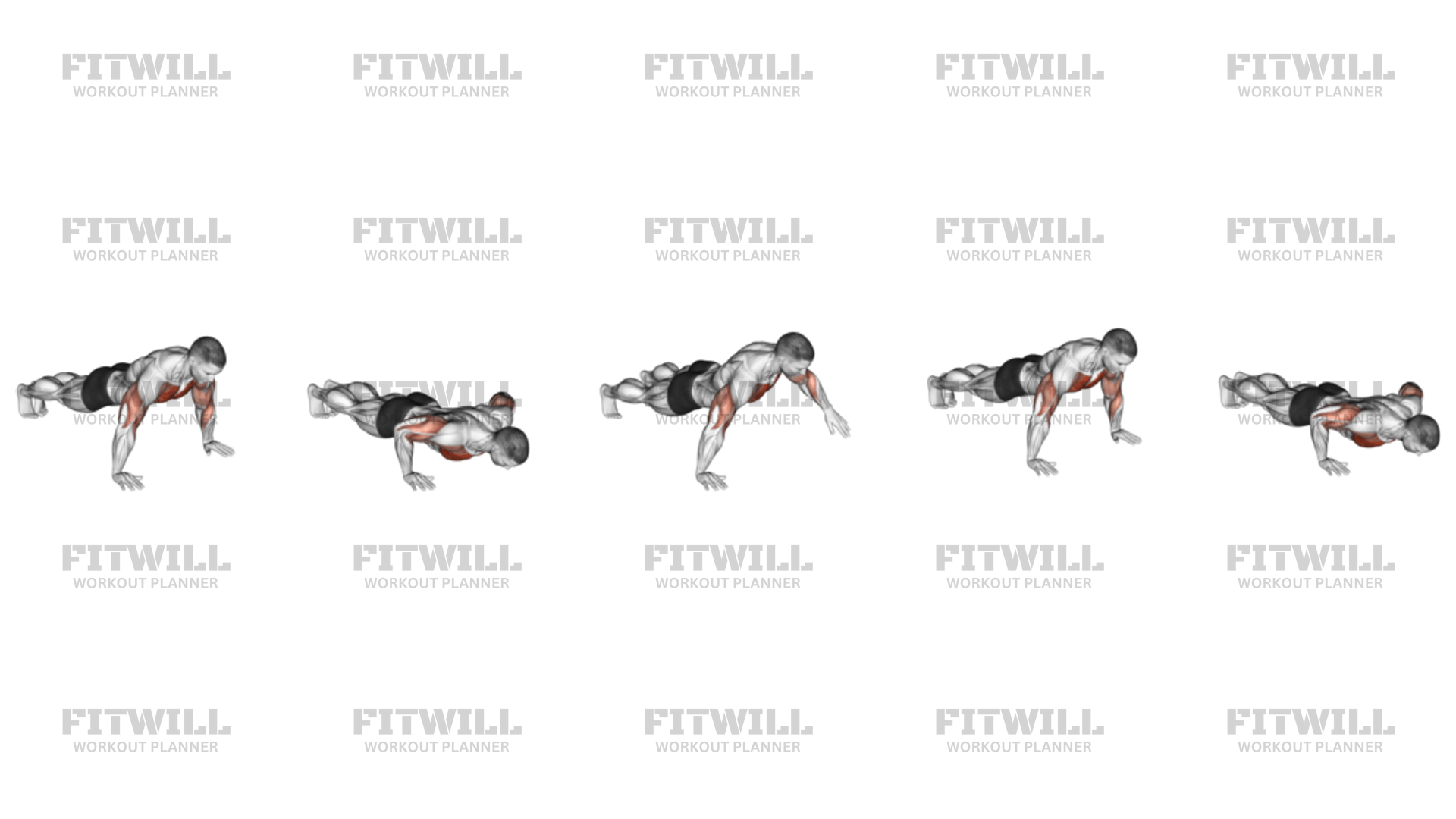 Lateral Walk Push-up: Exercise Guide, Techniques, Benefits, How to ...