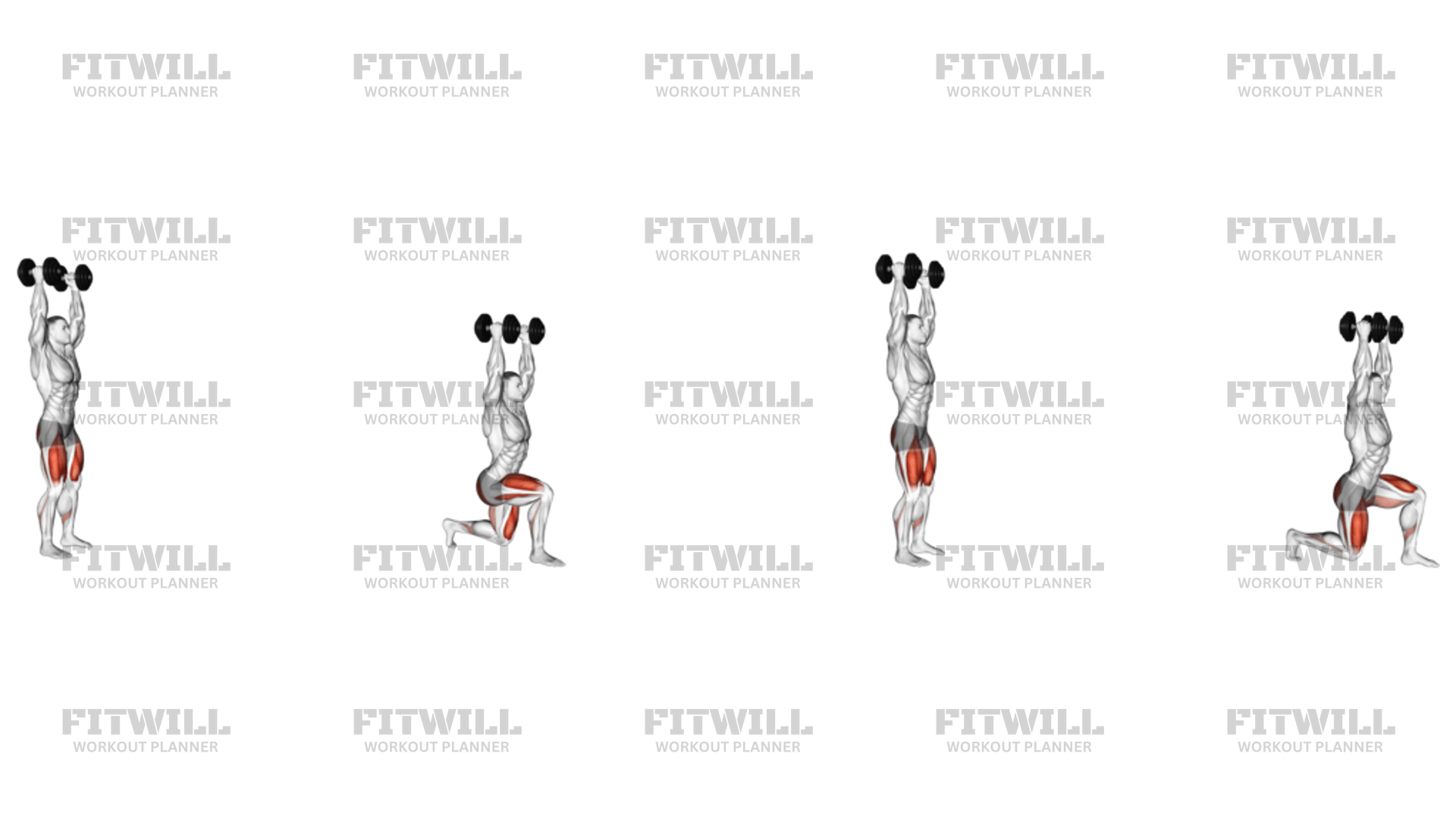 Dumbbell Overhead Walking Lunge: Exercise Guide, Techniques, Benefits ...
