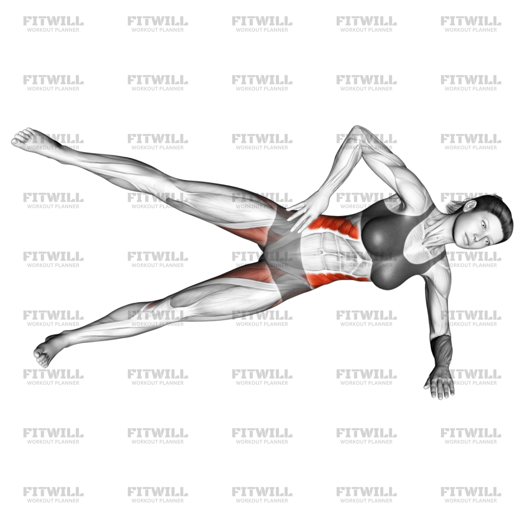 Side Plank With Raised Leg (VERSION 2): Exercise Guide, Video ...