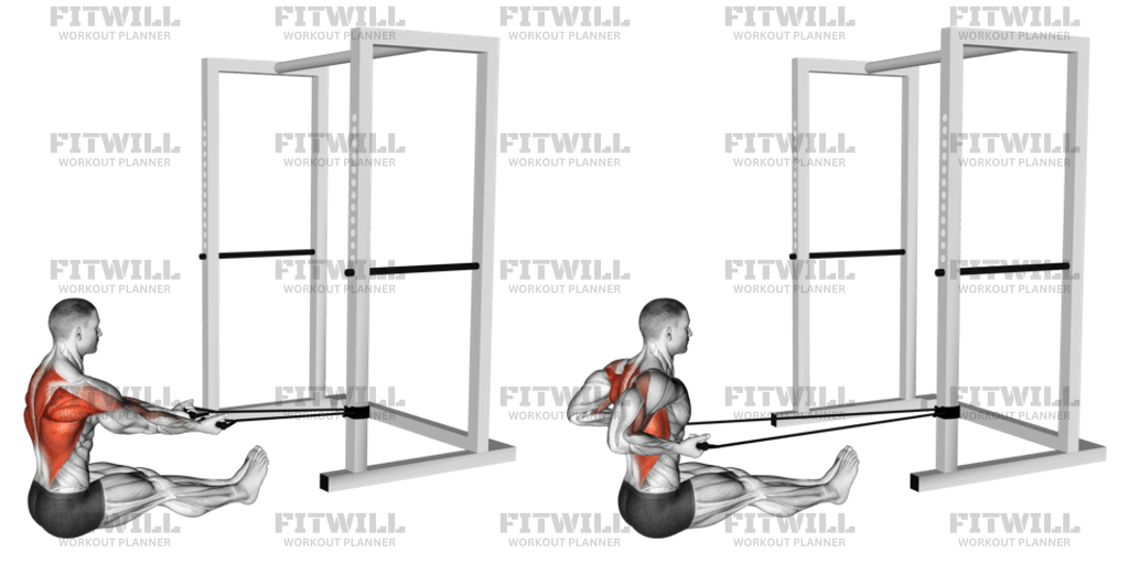 Band Seated Underhand Grip Row: Exercise Guide, Techniques, Benefits ...