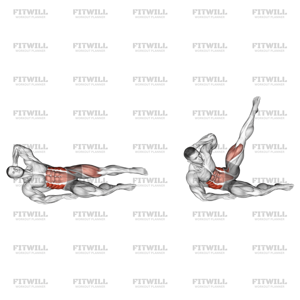 Leg Raise Oblique Crunch: Exercise Guide, Video, Techniques, Benefits ...
