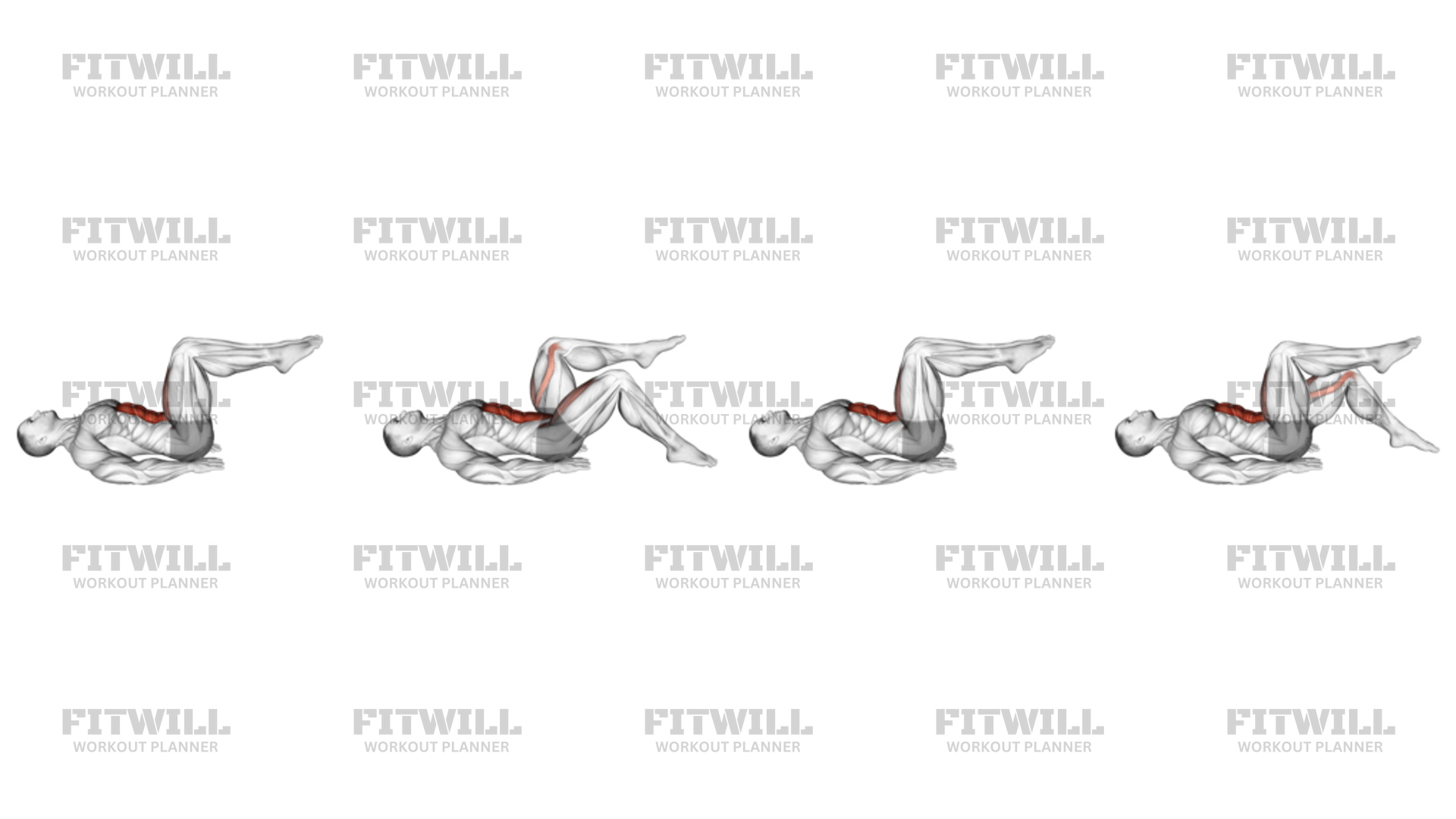 Lying Alternate Toe Touch Floor: Exercise Guide, Video, Techniques ...