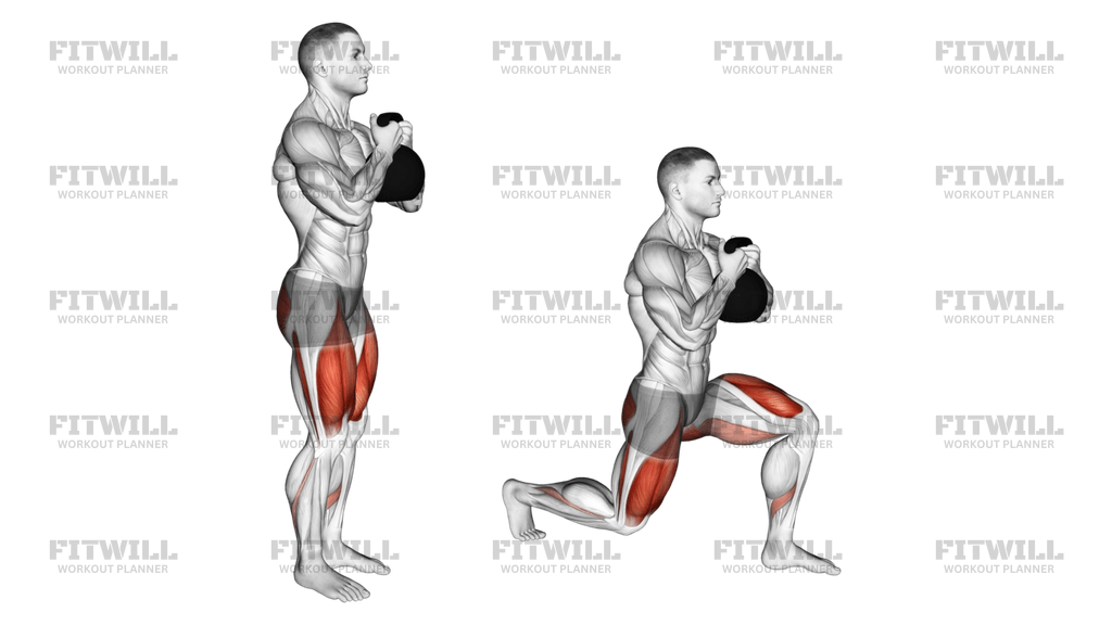 Kettlebell Rear Lunge: Exercise Video | Fitwill