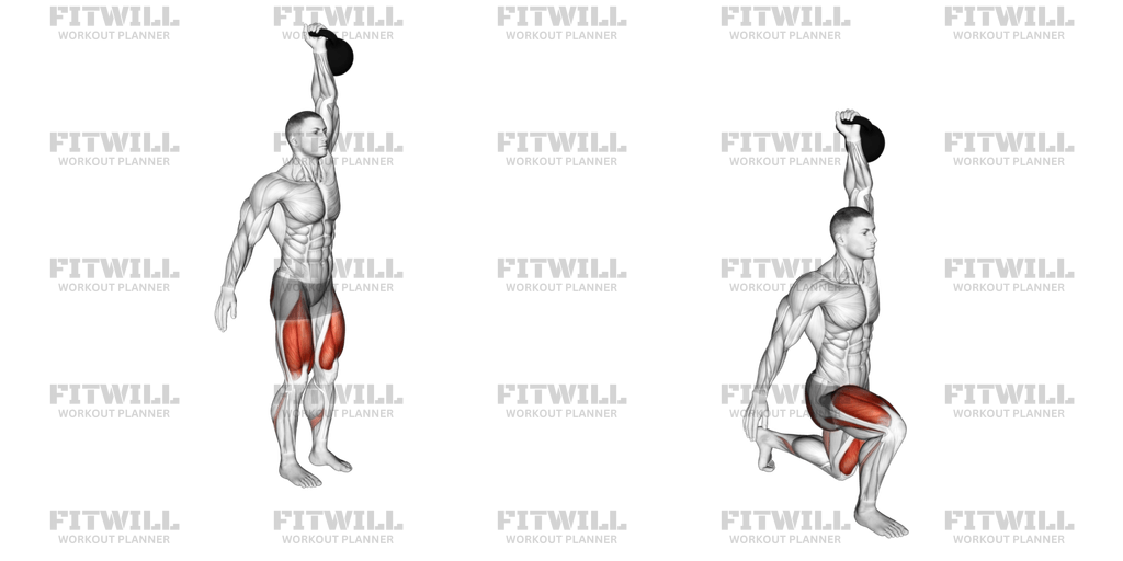 Kettlebell Single Arm Overhead Lunge: Exercise Guide, Video, Techniques, Benefits, How to ...