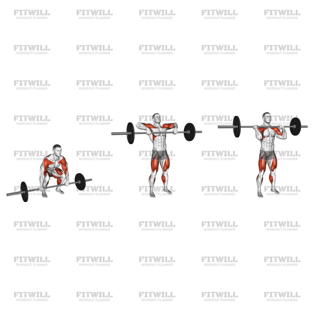 Barbell Muscle Clean: Exercise Guide, Video, Techniques, Benefits, How ...
