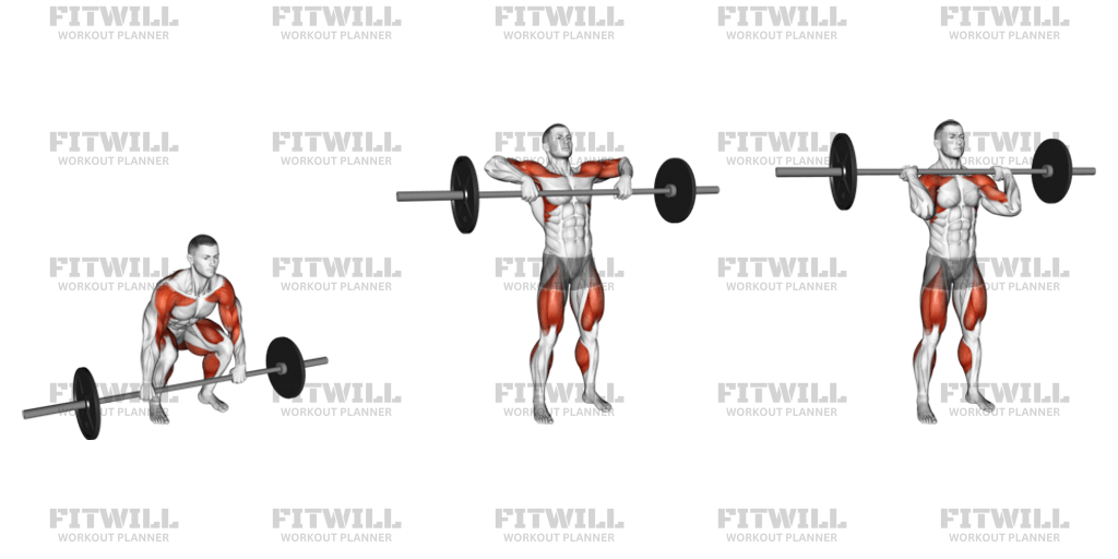 Barbell Muscle Clean: Exercise Guide, Video, Techniques, Benefits, How ...
