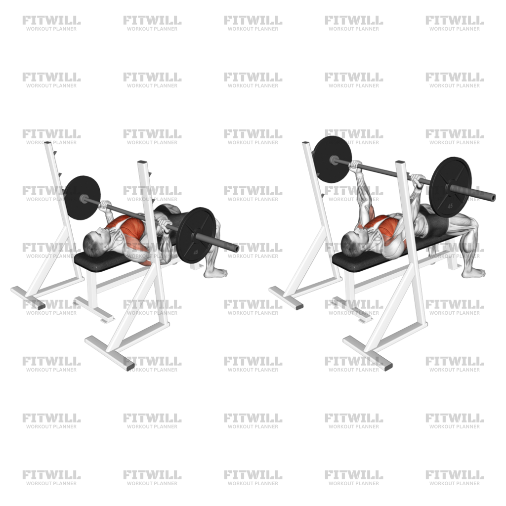 Barbell Reverse Grip Bench Press Exercise Guide Video Techniques