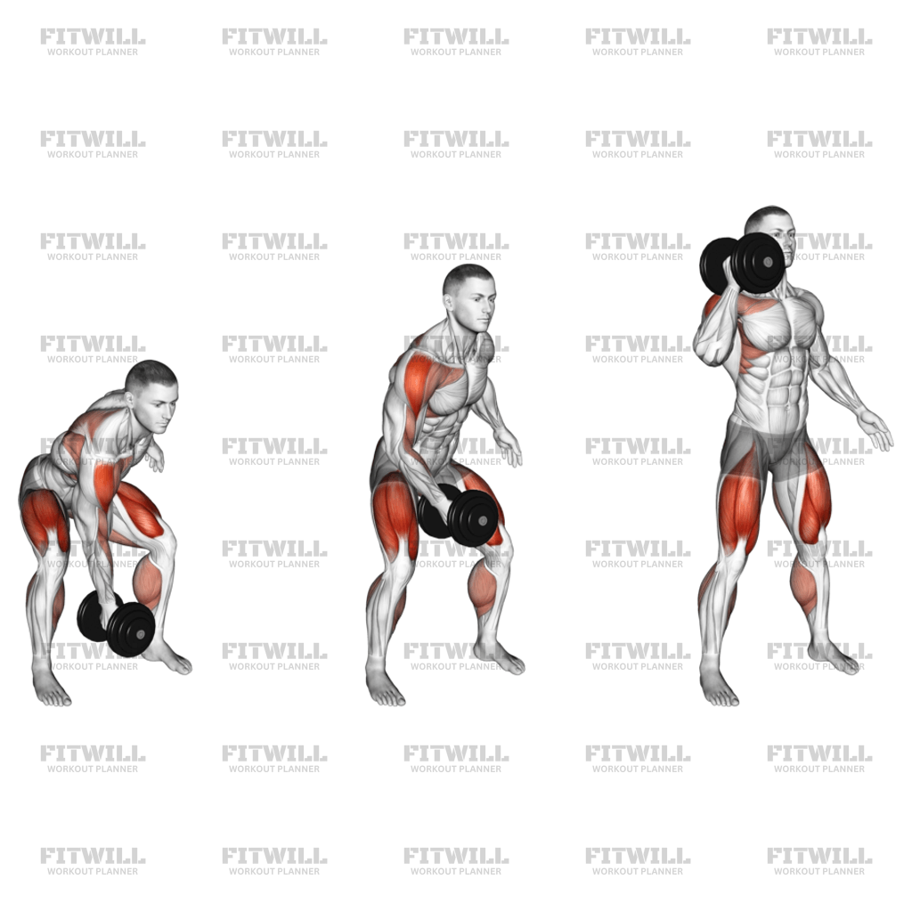 Dumbbell Single Power Clean: Exercise Guide, Video, Techniques ...