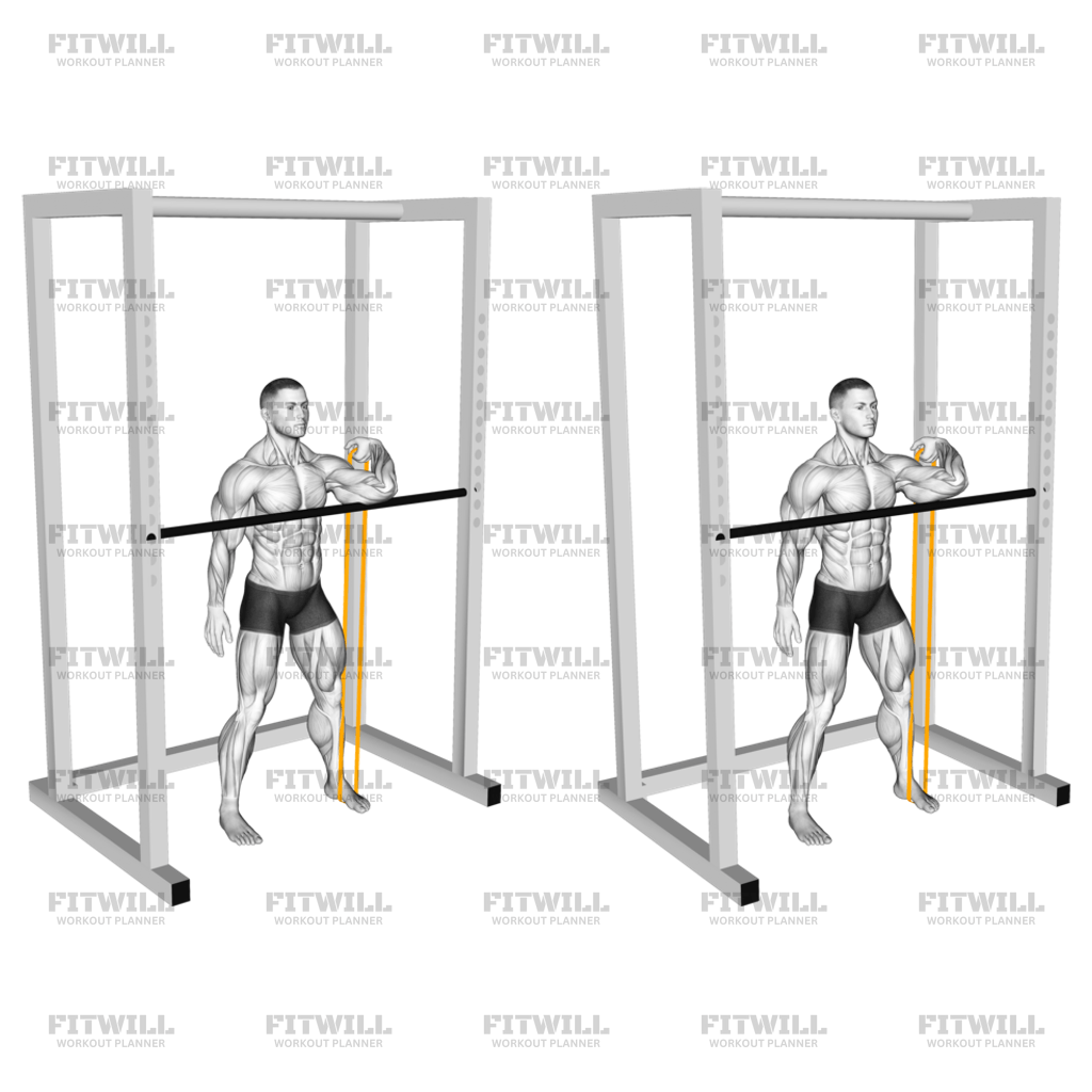 Dehnbare Front-Rack-Position Mit Widerstandsband: Übungsanleitung ...