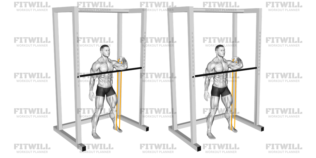 Dehnbare Front-Rack-Position Mit Widerstandsband: Übungsanleitung ...