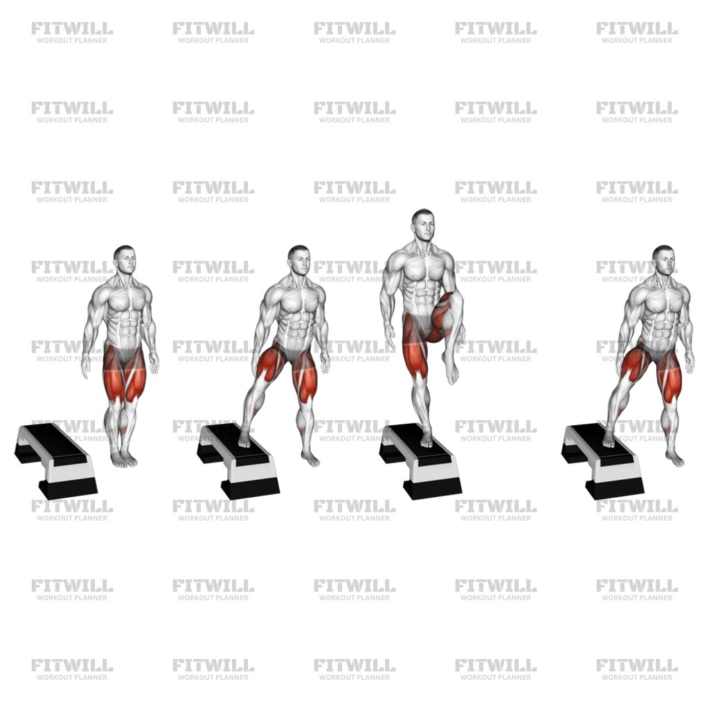 Lateral Step-up With Knee Drive: Exercise Guide, Video, Techniques ...