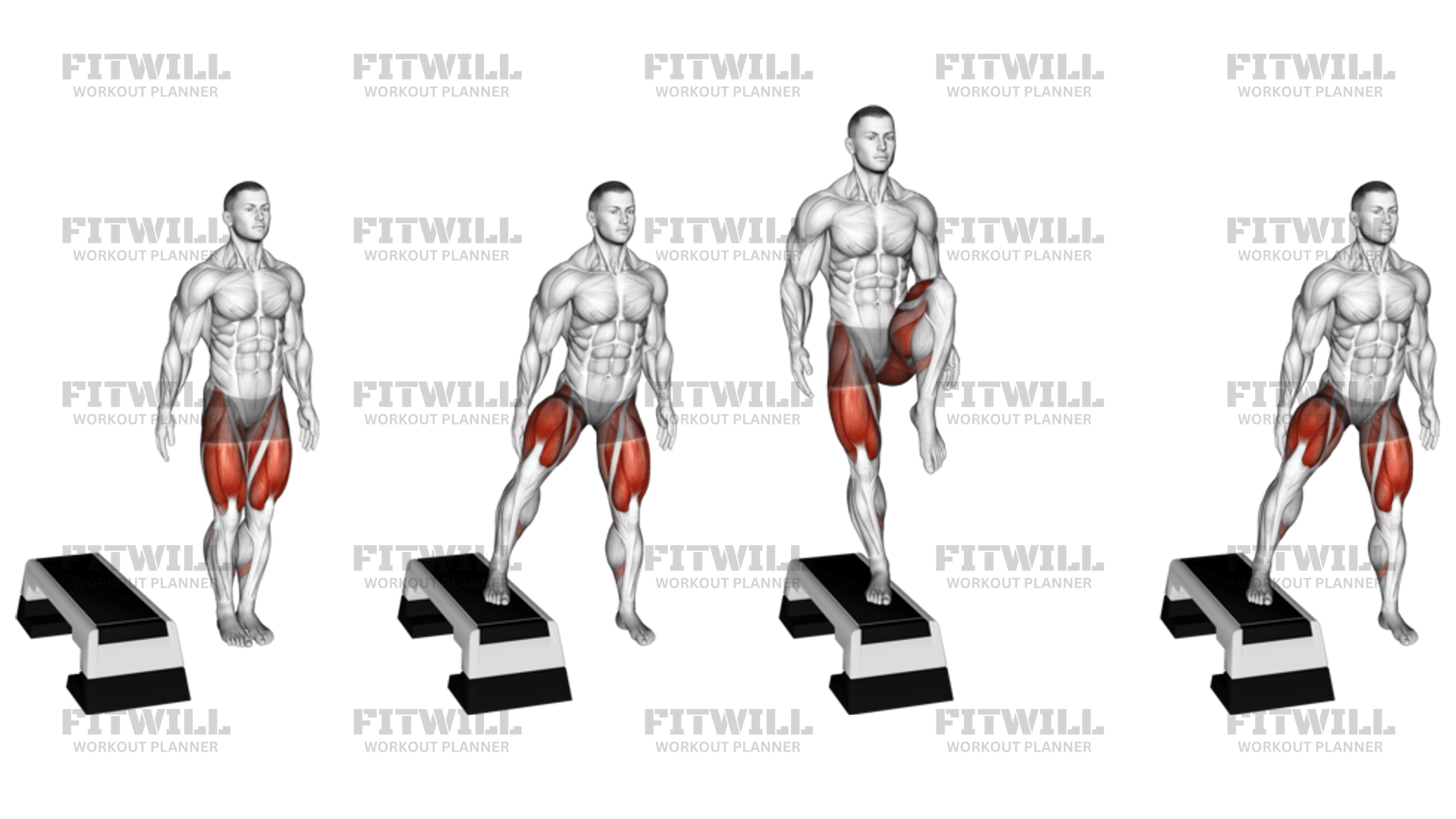 Lateral Step-up With Knee Drive: Exercise Guide, Video, Techniques ...