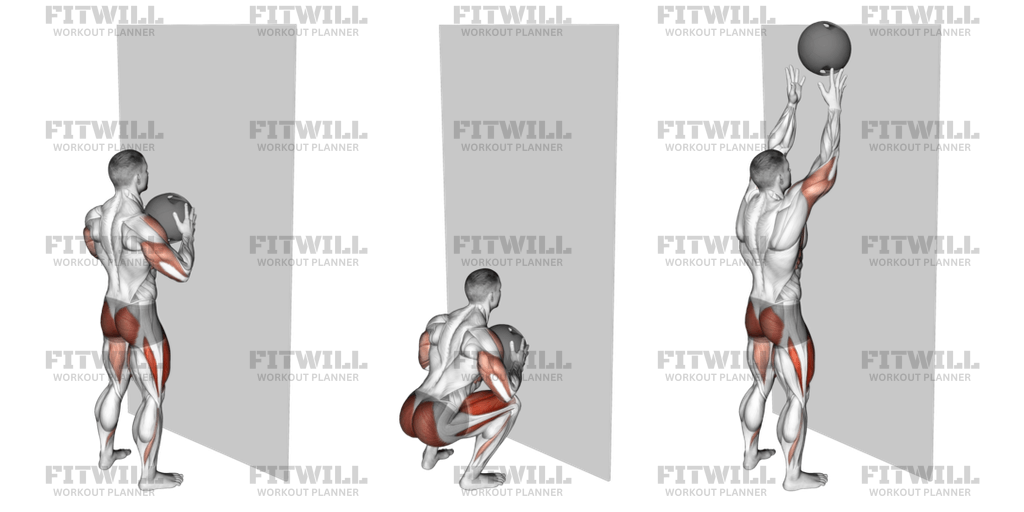 Medicine Ball Throw Squat With Wall: Exercise Guide, Video, Techniques ...
