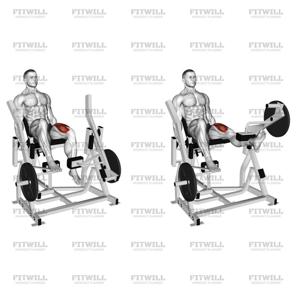 Lever Single Leg Extension (plate Loaded): Exercise Guide, Video ...