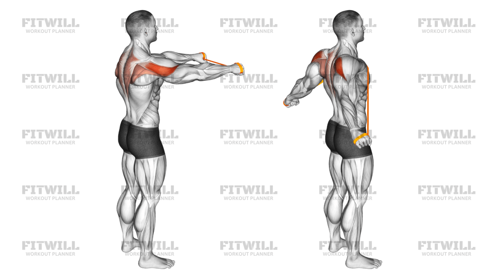 Resistance Band Pull Apart (45 Degrees): Exercise Guide, Techniques ...