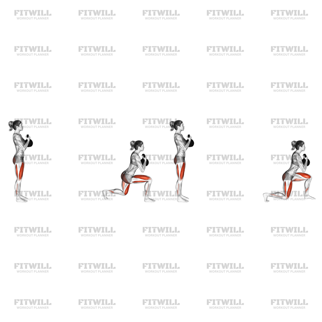 Fente Avant Avec Kettlebell (VERSION 2): Guide d'exercice, Techniques ...