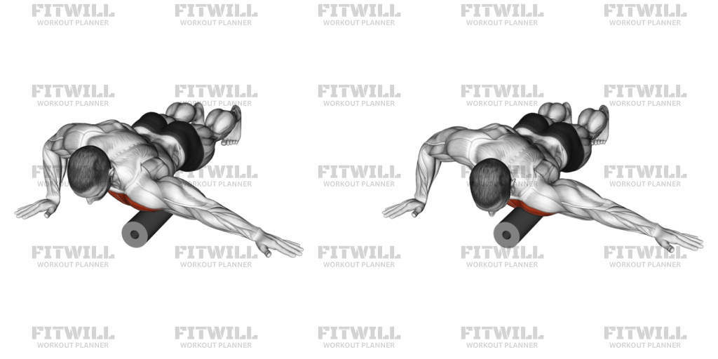 Roll Front Shoulder And Chest Lying On Floor: Exercise Guide, Video ...