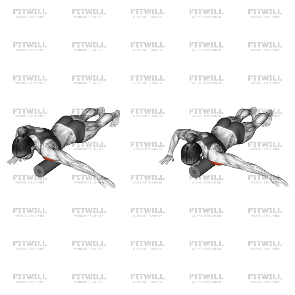 Roll Front Shoulder And Chest Lying On Floor: Exercise Guide, Video ...