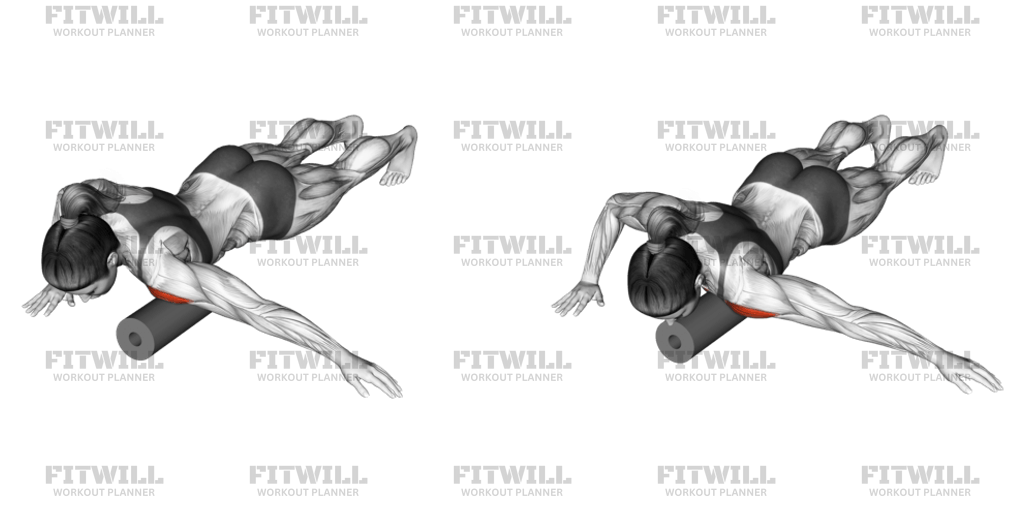 Roll Front Shoulder And Chest Lying On Floor: Exercise Guide, Video ...
