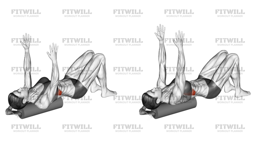 Roll Shoulder Blade Reach Lying On Floor: Exercise Video | Fitwill