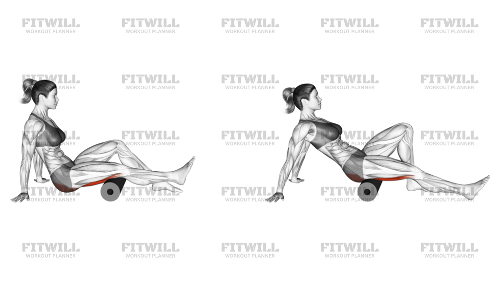 Roll Hamstrings And Glute Sitting On Floor: Exercise Video | Fitwill