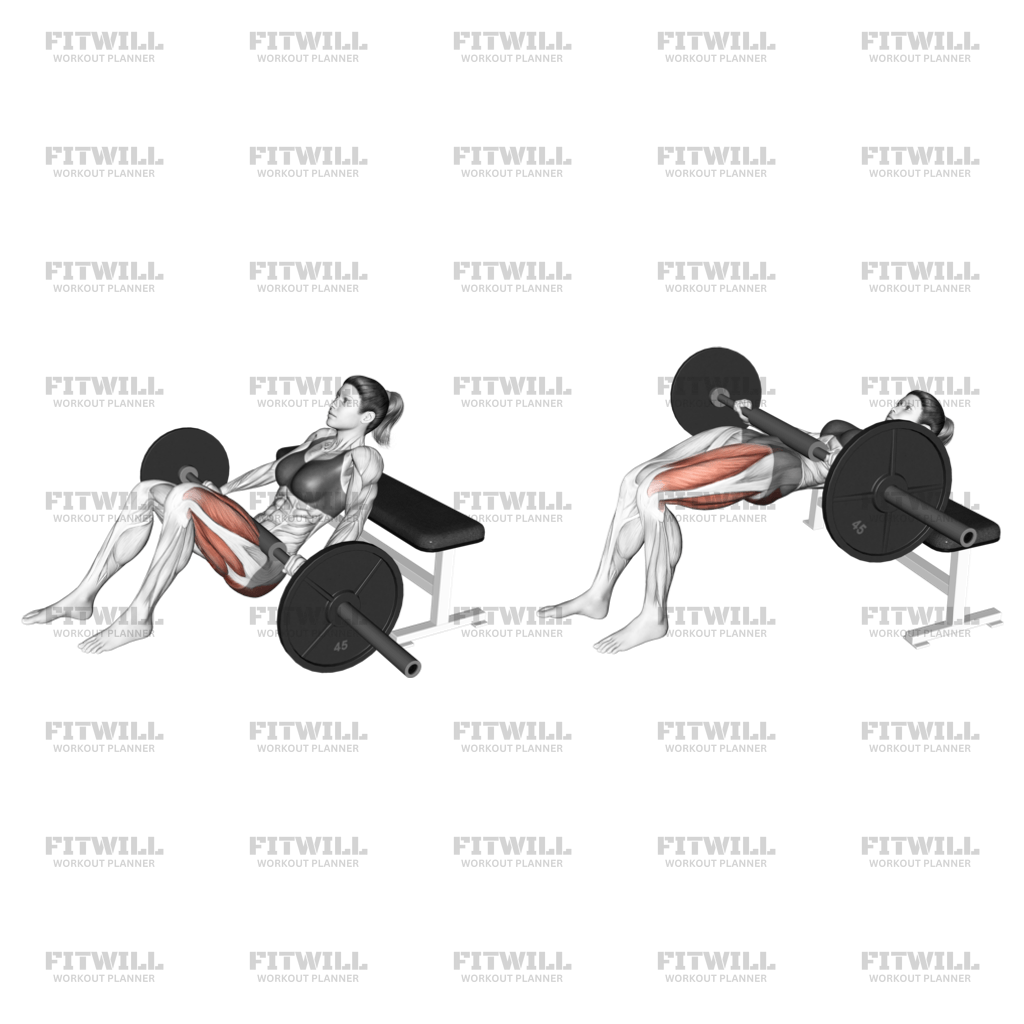 Barbell Staggered Stance Hip Thrust: Exercise Guide, Techniques ...