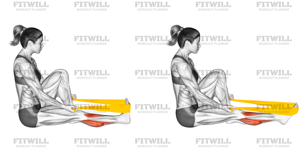 Resistance Band Seated Calf Stretch: Exercise Guide, Techniques ...