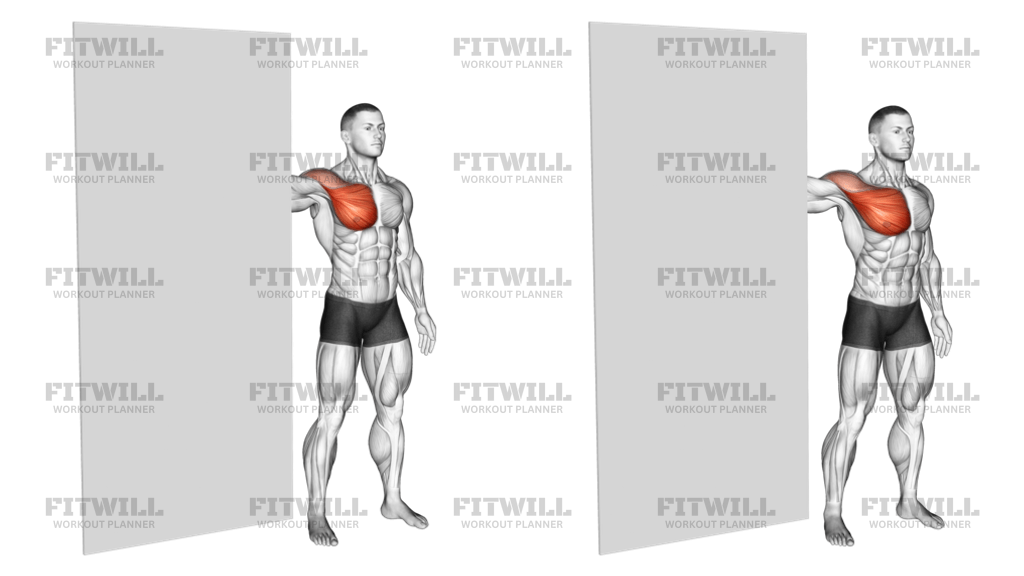 Standing Chest Stretch Against Door: Exercise Guide, Techniques ...