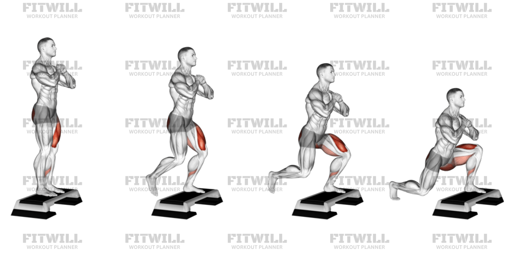 Rear Shift Lunge From Deficit: Exercise Guide, Techniques, Benefits ...