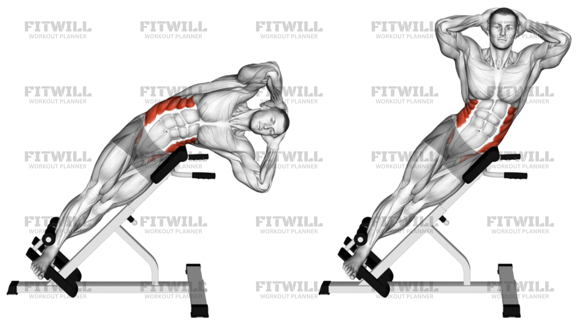 Roman Chair 45 Degrees Side Bend: Exercise Guide, Techniques, Benefits ...