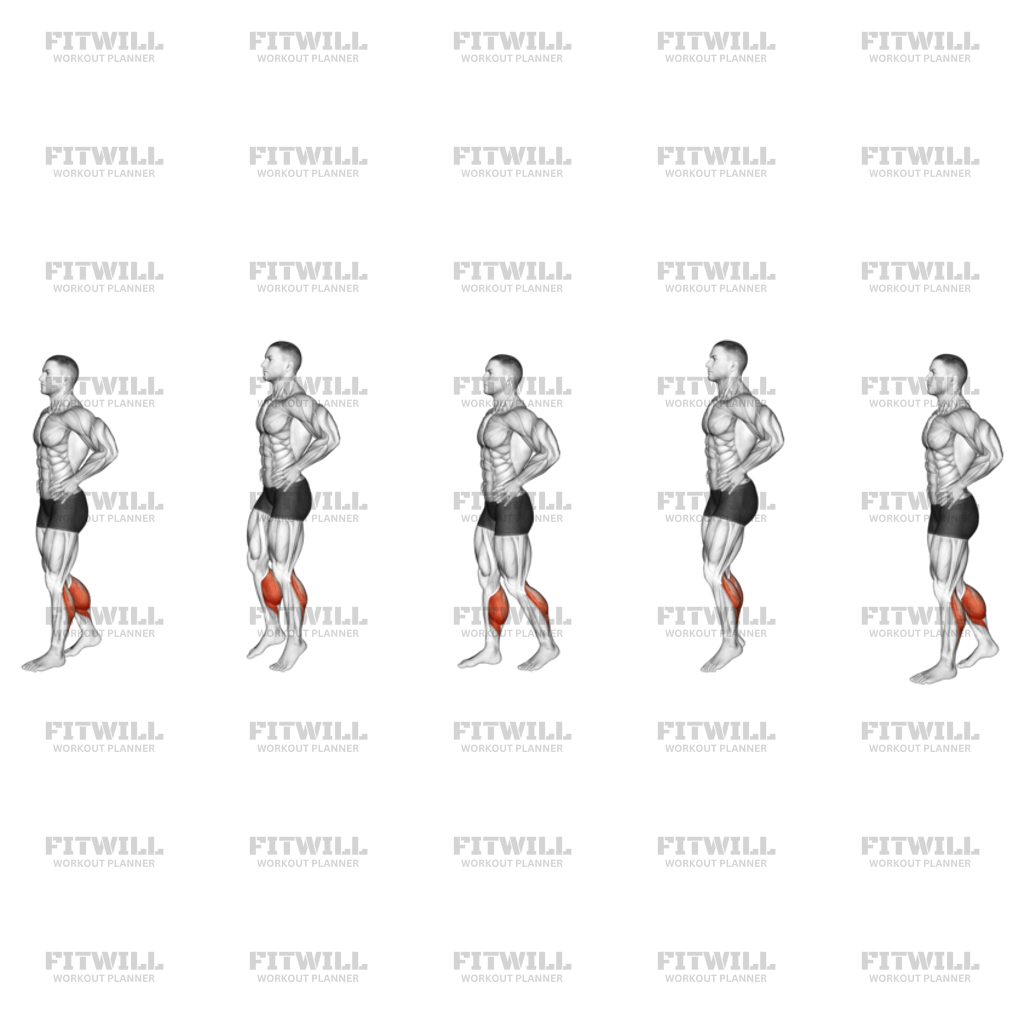 Bodyweight Walking Calf Raise: Exercise Guide, Video, Techniques ...