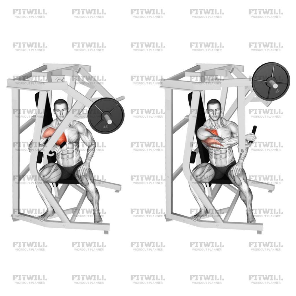 Lever One Arm Side Chest Press: Exercise Guide, Techniques, Benefits ...