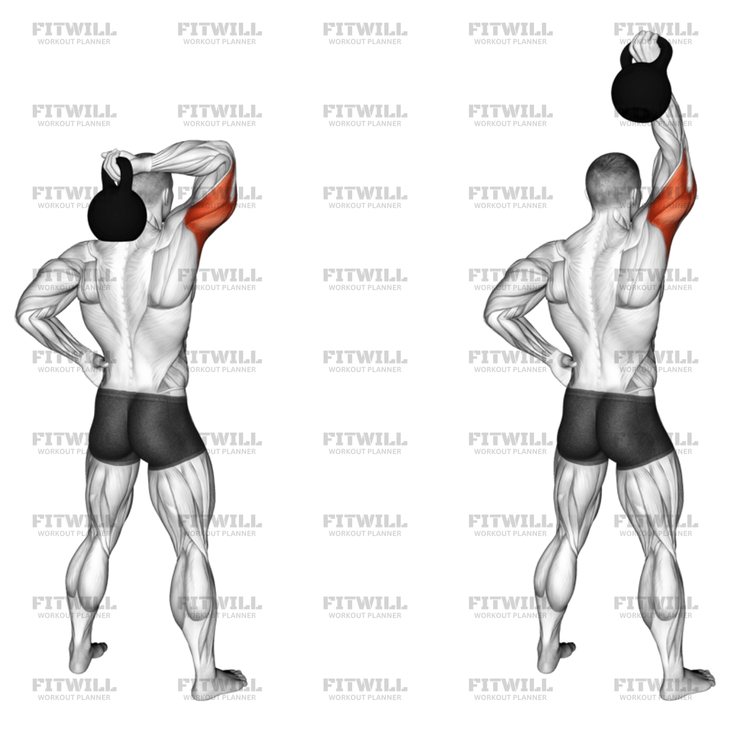 Kettlebell Standing One Arm Extension: Exercise Guide, Video, Techniques, Benefits, How to ...