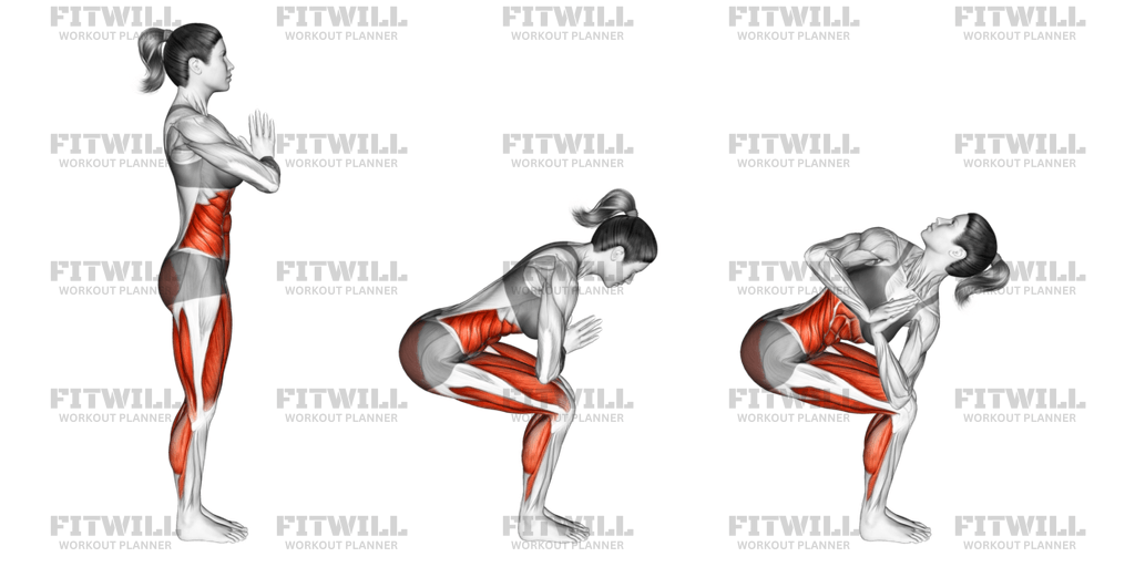 Revolved Chair: Exercise Guide, Video, Techniques, Benefits, How to ...