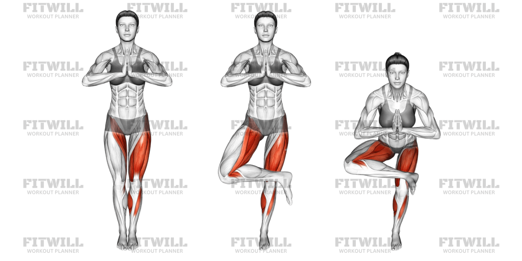 Standing Figure Four Pose: Exercise Guide, Video, Techniques, Benefits ...