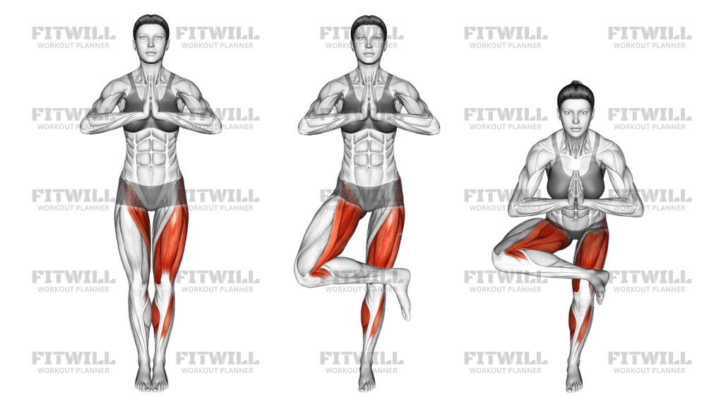 Standing Figure Four Pose: Exercise Guide, Video, Techniques, Benefits ...